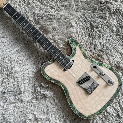 Custom TL Conch Material Top Electric Guitar S-S Pickups Strings Thru ...