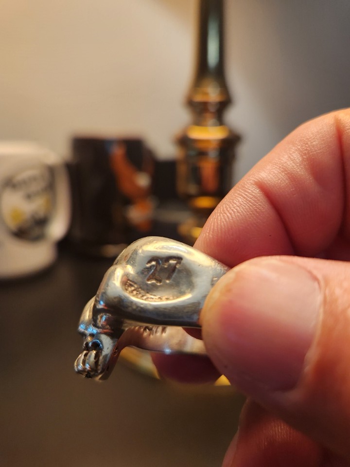 Tony Creed Men's .925 Sterling Silver Destiny Man Red Stones Ring Size ...