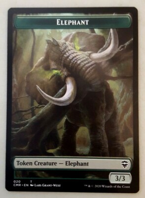 1x Elephant Token // Beast Token Commander Legends Magic the Gathering ...