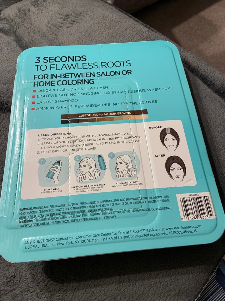 LOREAL MAGIC ROOT COVER UP SPRAY ROOT CONCEALER MEDIUM BROWN | eBay