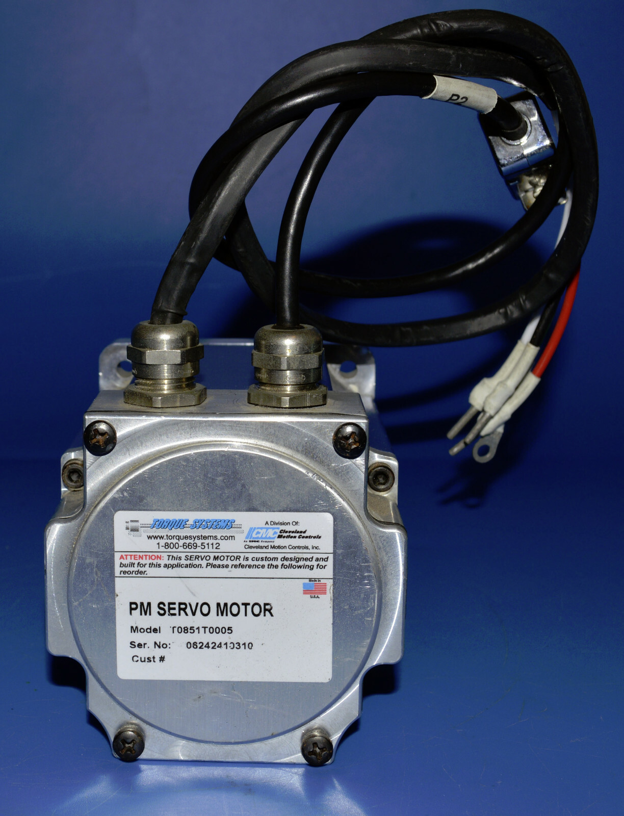 TORQUE SYSTEMS PM Breushless Servo Motor MDM-5000 Series, T0851T0005 | eBay