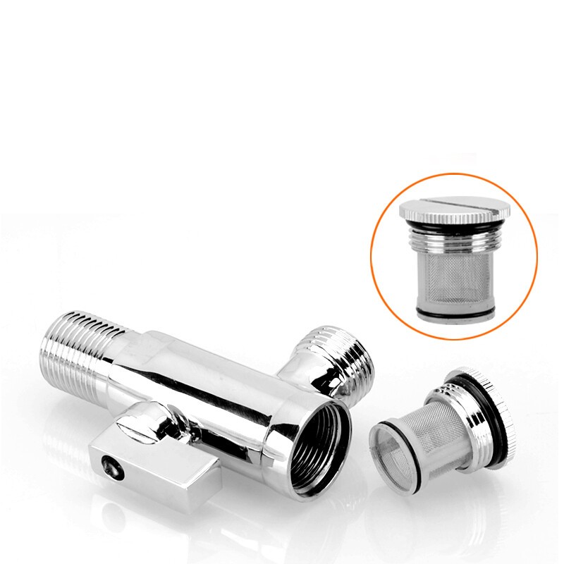 Brass Angle Valve Triangle Valve with Filter Screen Kitchen Bathroom ...