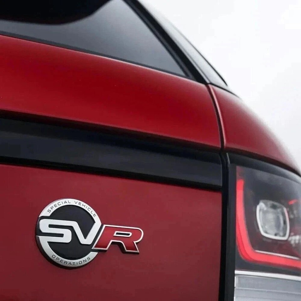 Range Rover Sport Rear Boot 3D Car SVR Special Vehicle Logo Badge ...