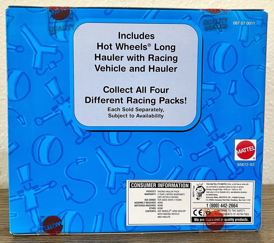 NEW Hot Wheels RACING HAULER Pack With Hydrofoil Airfoil Race Boat ...