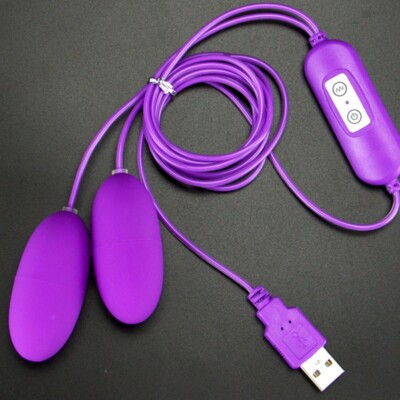 USB Powered Vibrating Double Dual Egg Bullet Vibe Vibrator Sex-toys for Women | eBay