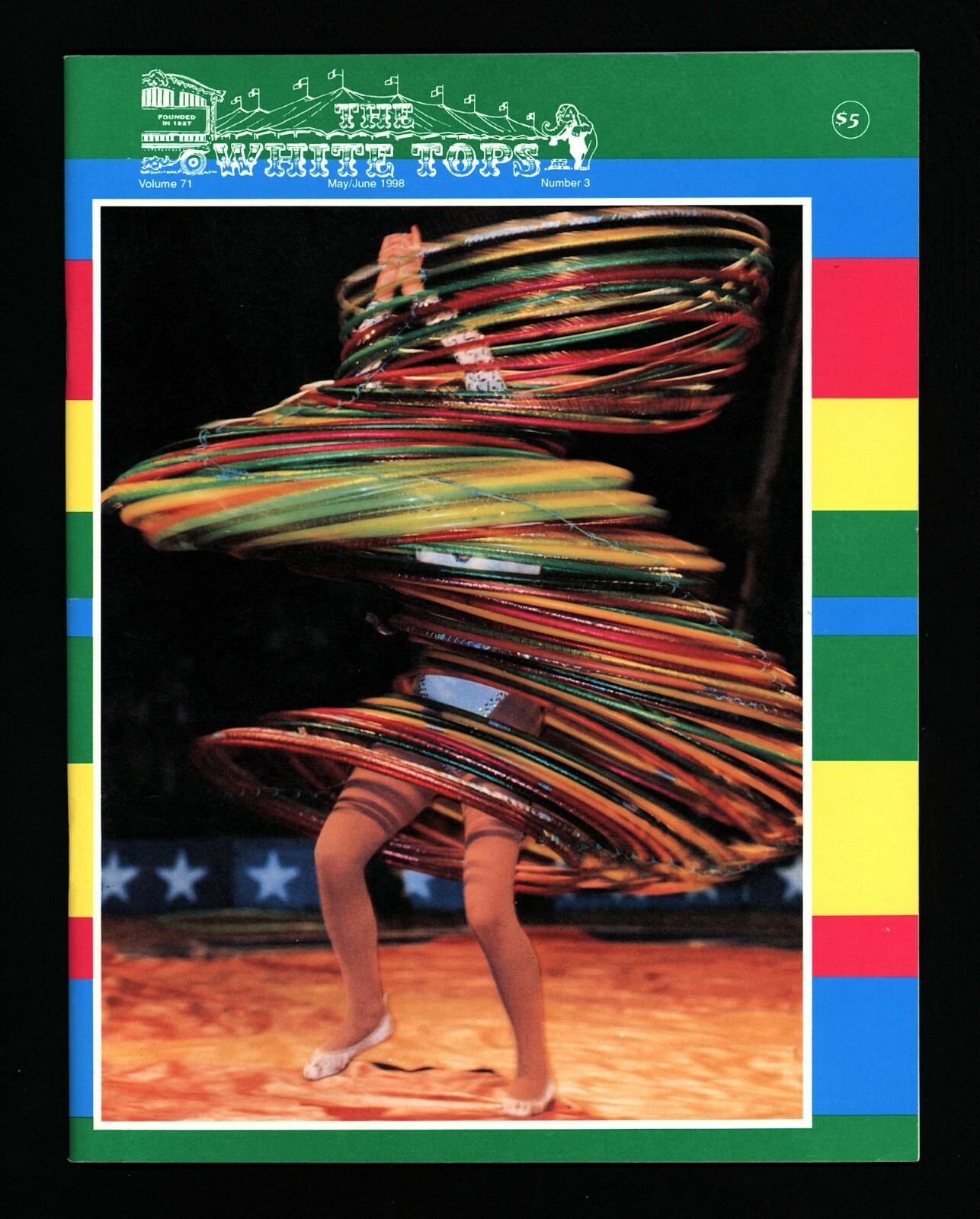 White Tops Circus Magazine 1998 May-June Clyde Beatty Cole Hula Hoop ...