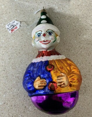 Christopher Radko "Willy Wobble" 8" Clown Ornament - 97-132 | eBay