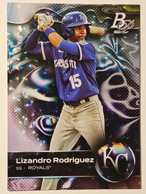 Lizandro Rodriguez, Ice Foil, 2023 Bowman Platinum #TOP-64 Kansas City ...