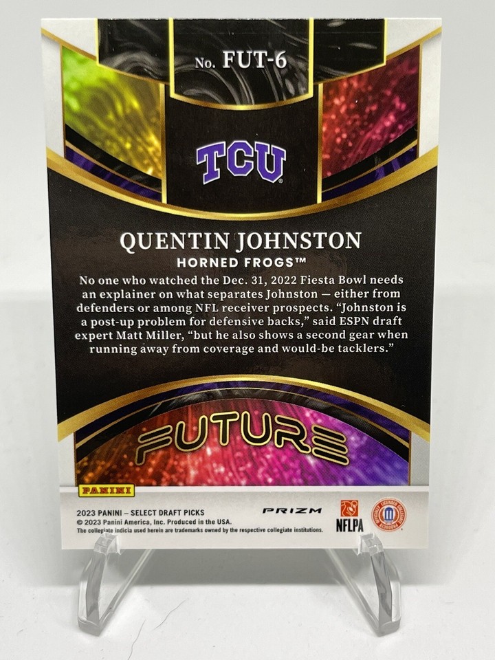 Quentin Johnston 2023 Select Draft Picks Future #FUT-6 Silver Prizm ...