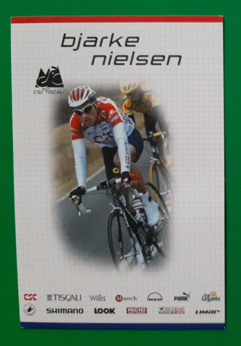 CYCLISME carte cycliste BJARNE NIELSEN équipe CSC TISCALI 2002 | eBay