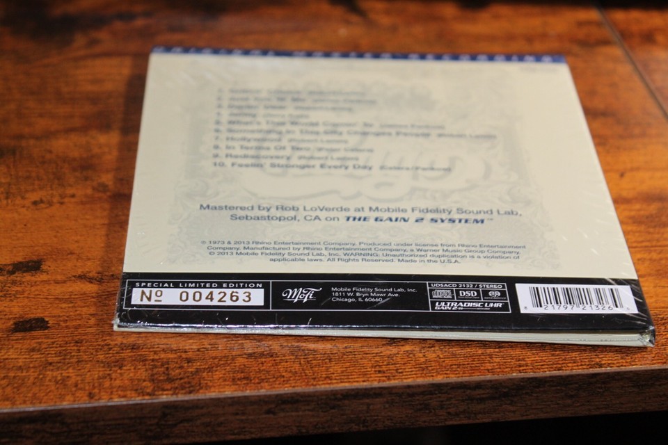 Chicago - Chicago VI MFSL SACD (Hybrid, Stereo, Remastered) 4263 MOFI ...
