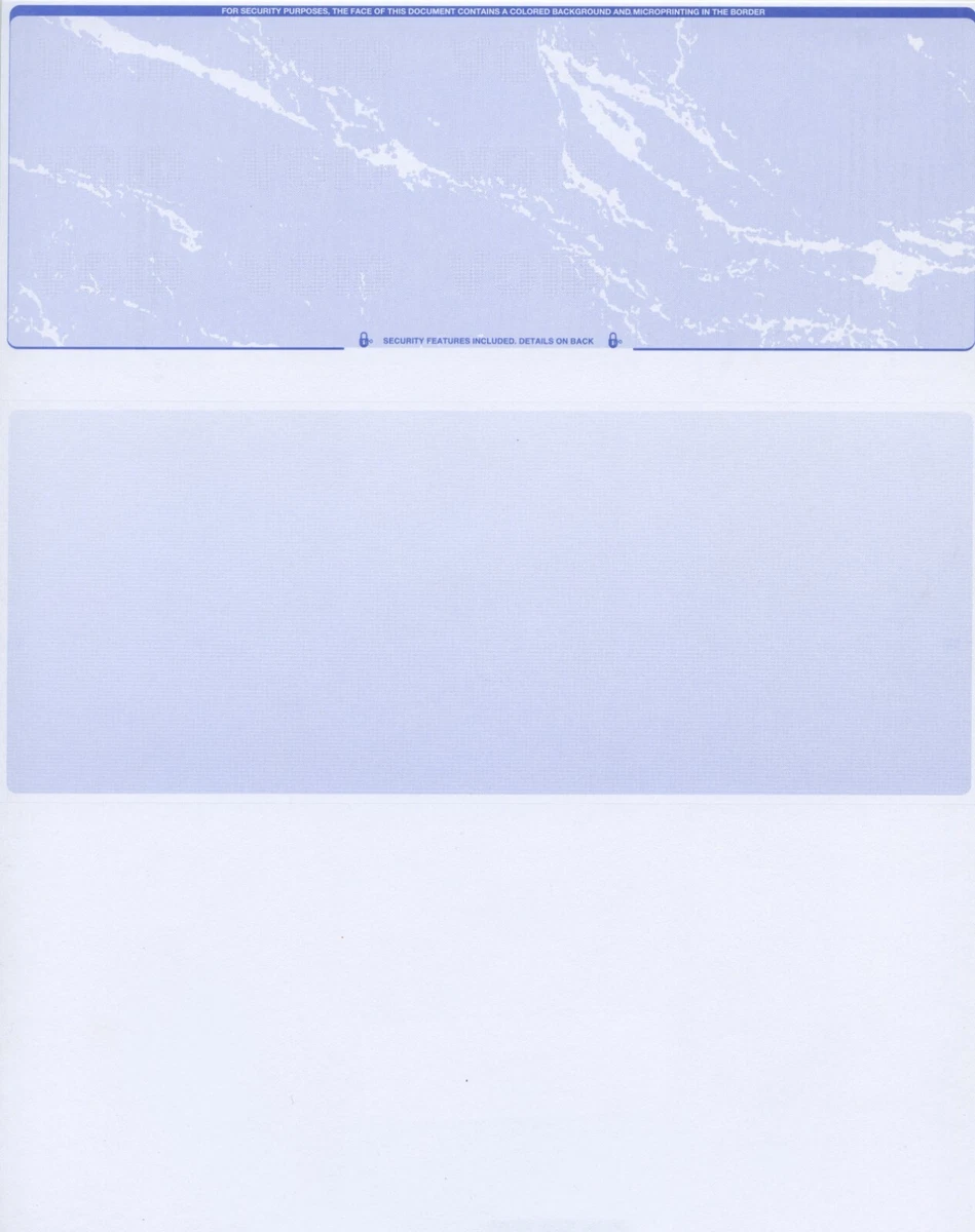 Blank Personal Check