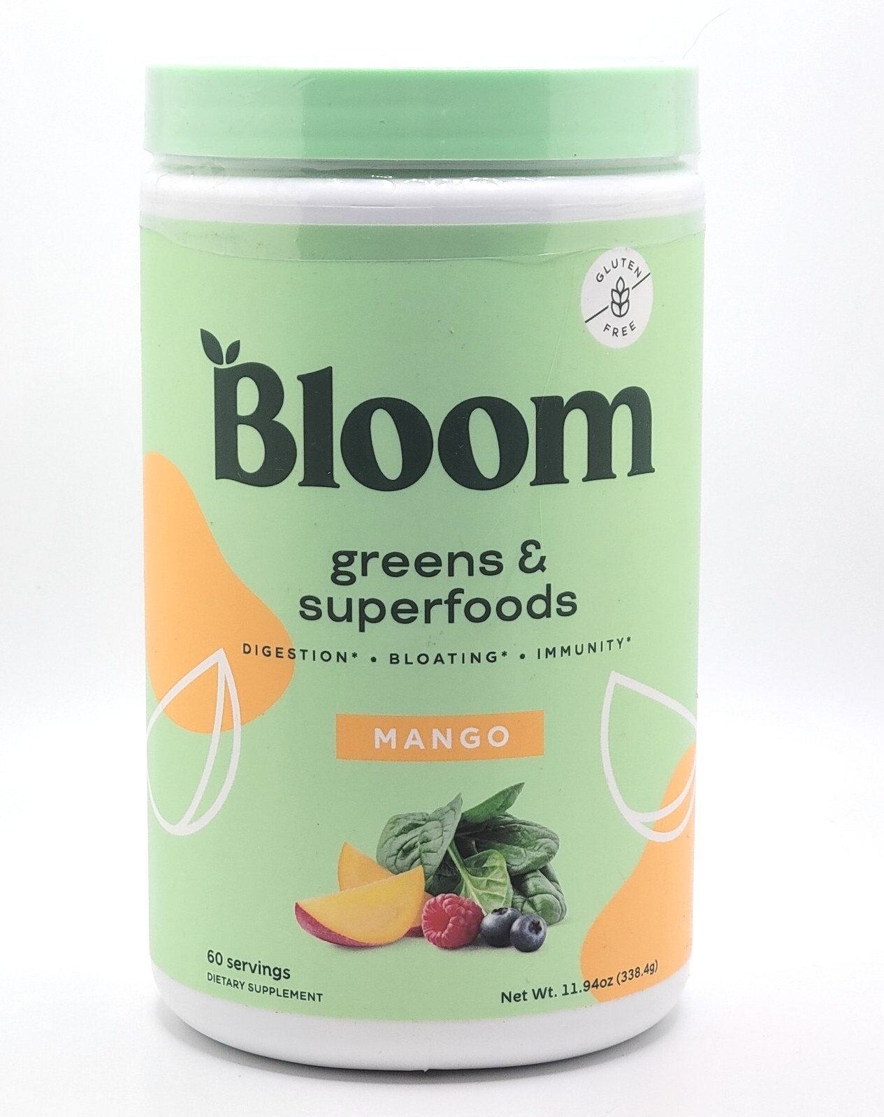 Bloom Nutrition Greens & Superfoods Powder - 11.94 oz -Mango Exp 2/2025 ...