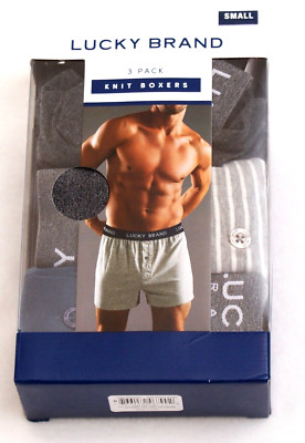 Lucky Brand Assorted Boxer Underwear 3 in Package New Package Men's ...