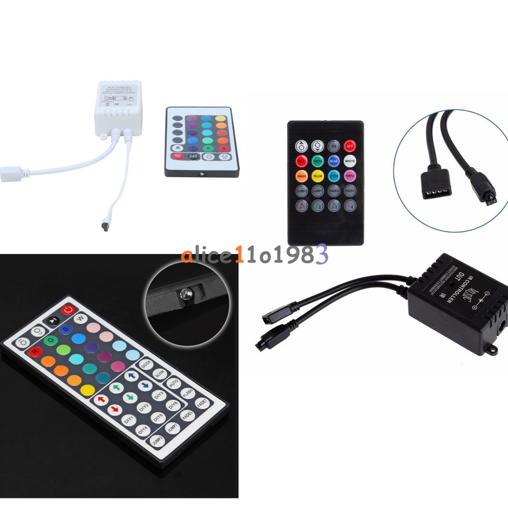 DC 12V RGB LED Light Strip IR Sensor Controller Sound Music Remote 20 ...