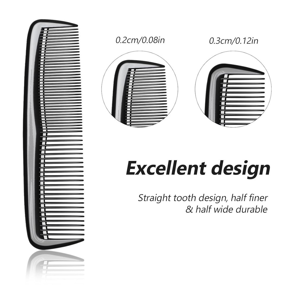 12 Pieces Pocket Hair Combs, 5" Combs for Men & Women, Travel-Friendly ...