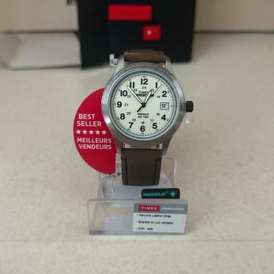 Timex Men’s Expedition Field Watch, Brown Leather Strap, Indiglo, 50M T49870 753048378432| eBay