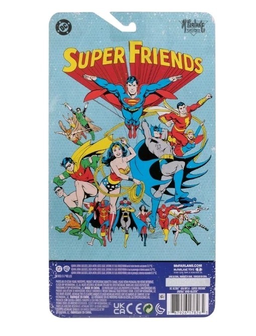 McFarlane Toys DC RETRO Jayna and Gleek Super Friends Red Platinum ...
