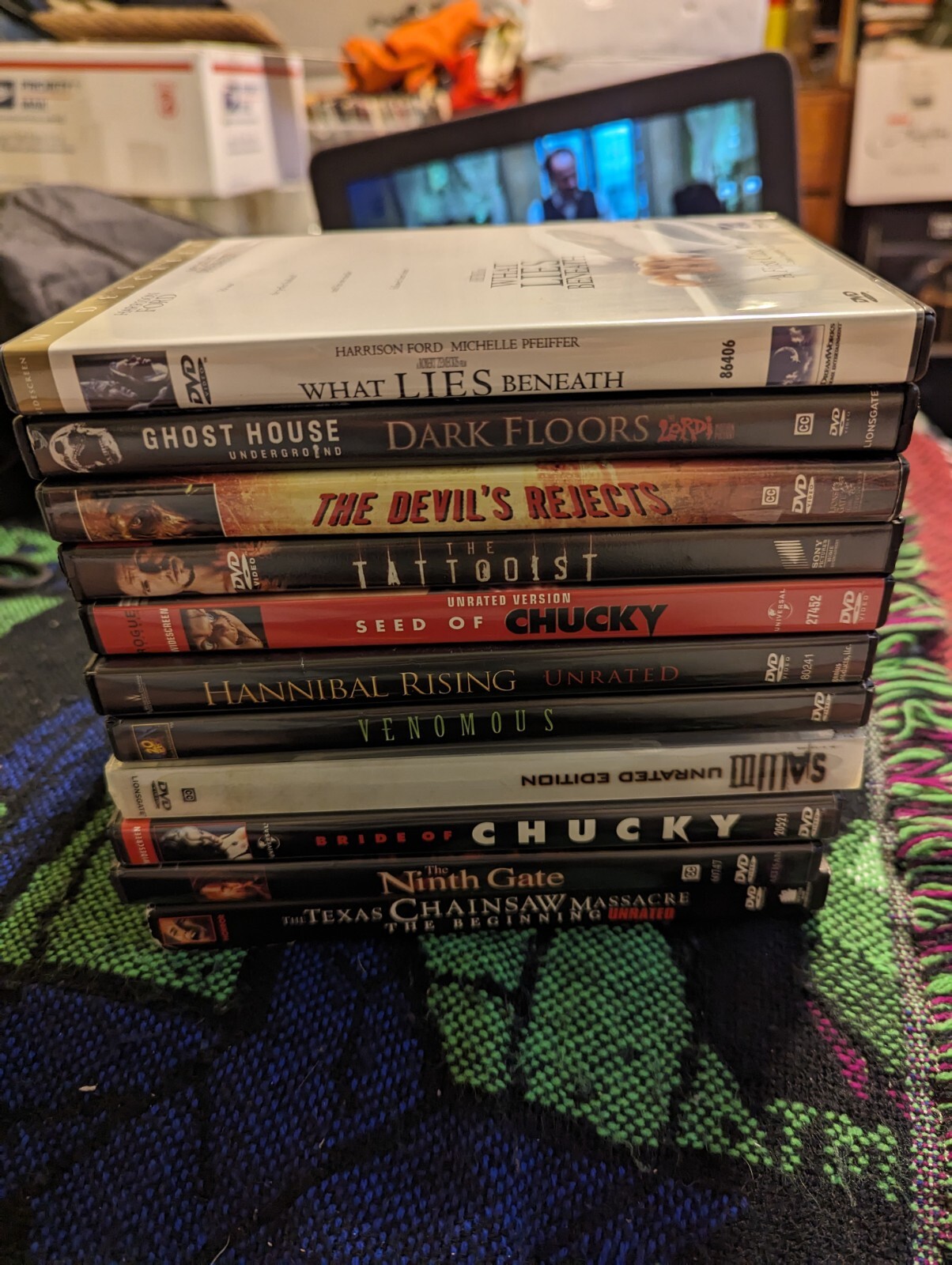 11 horror Scary Halloween DVD Movie Lot Chucky Devil's Rejects Saw ...