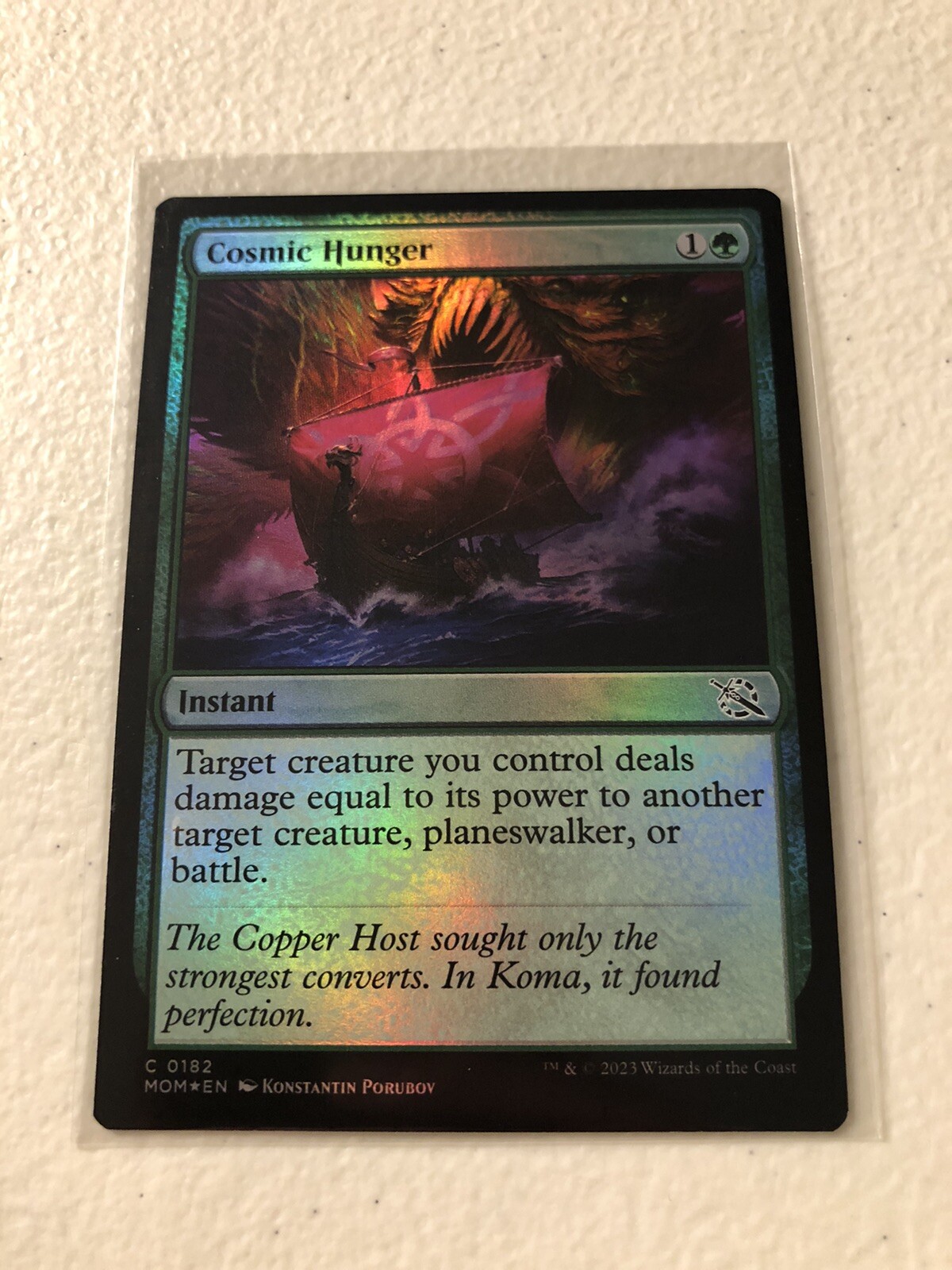 Cosmic Hunger Foil March of the Machine MOM MTG Magic Pack Fresh | eBay