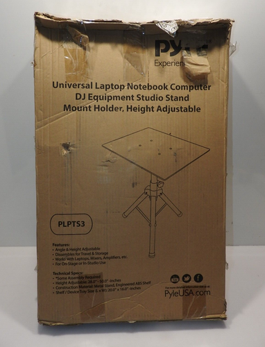 Pyle Laptop Projector Stand, Heavy Duty Tripod Height Adjustable 28" to ...