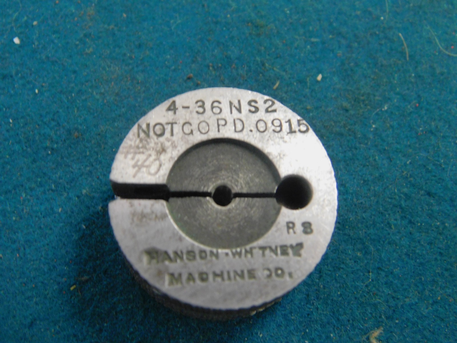 Hanson Whitney No Go Thread Ring Gage 4-36 NS-2 | eBay