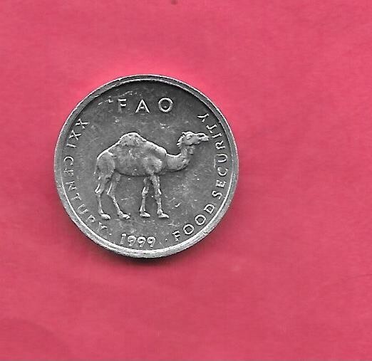 SOMALIA KM46 1999 UNCIRCULATED-UNC MINT-BU 10 SHILLING ELEPHANT CAMEL ...