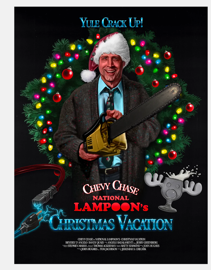 National Lampoon's Christmas Vacation Chevy Chase Poster Giclee Print ...