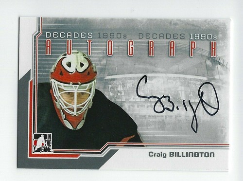 2013-14 ITG années 1990 Craig Billington #A-CB autographe | eBay