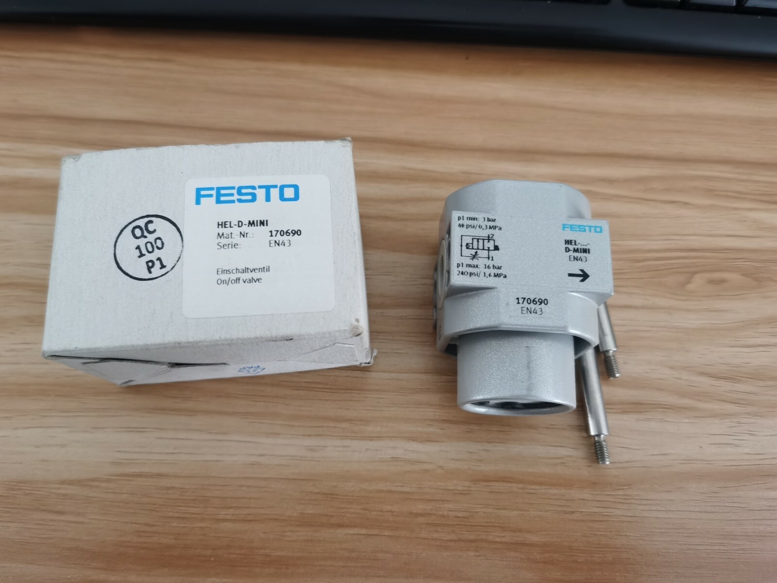1PC New Festo HEL-D-MINI 170690 Valve *TT | eBay