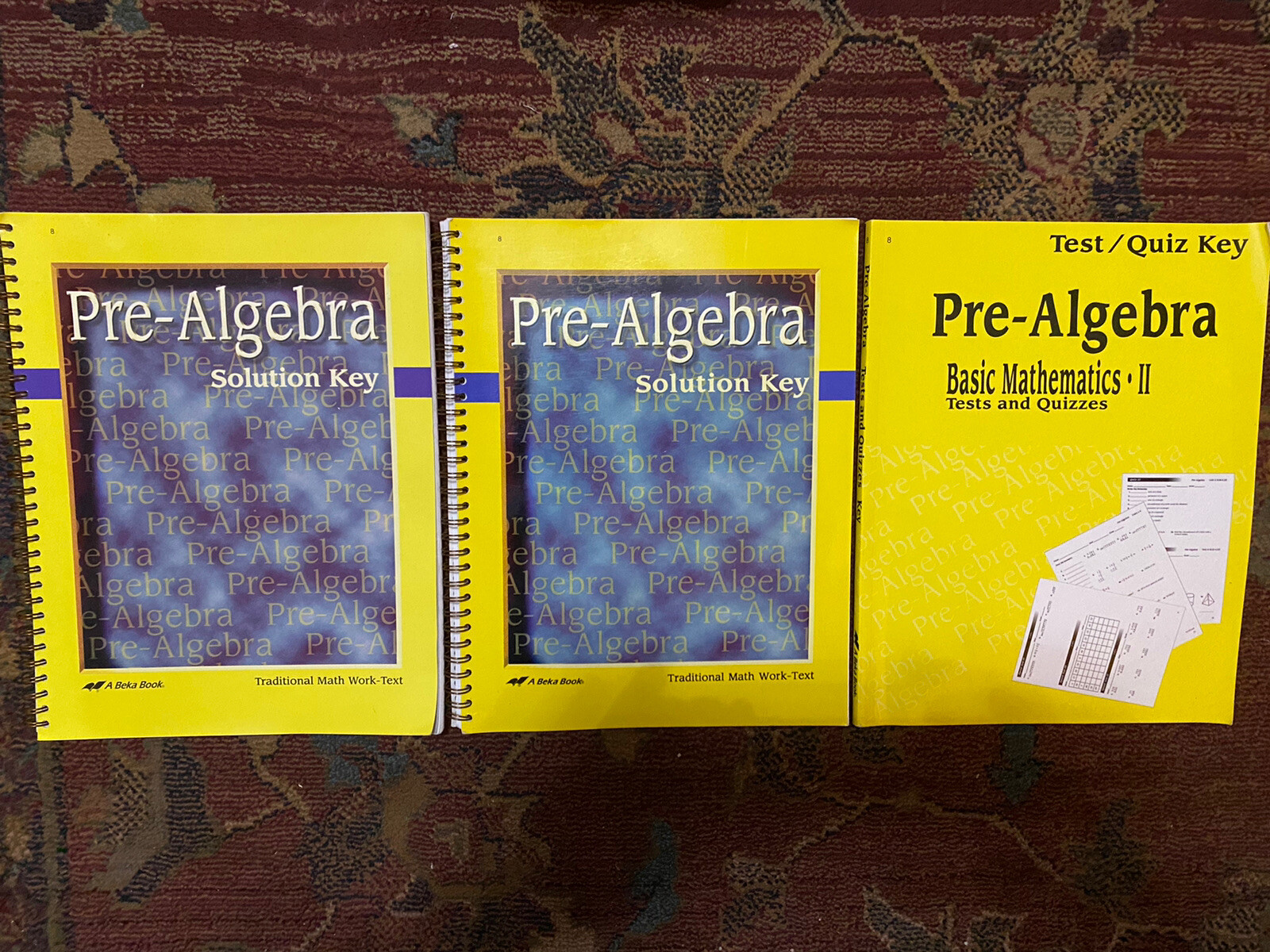 Abeka Pre Algebra Lot Of 3 8th grade 2nd Edition | eBay