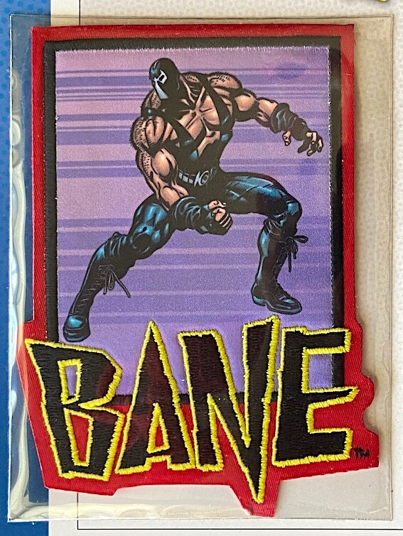 BANE PATCH on INFO CARD ~ from Willabee & Ward ~ DC COMICS PATCH ...