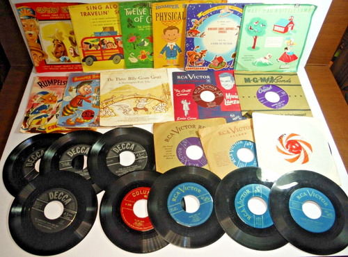 LOT Vinyl Records~45/78rpm 1950s-60s RCA Victor Children's Peter Pan ...