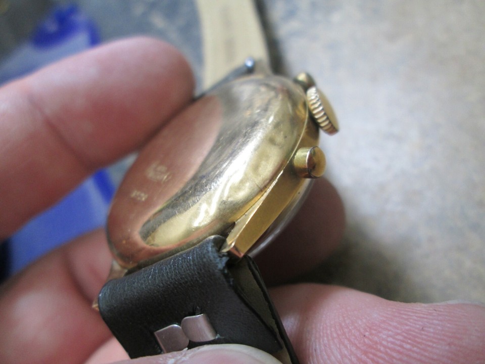 BAUME & MERCIER CHRONOGRAPH 18K SOLID GOLD MANUAL WIND WATCH ROUND ...