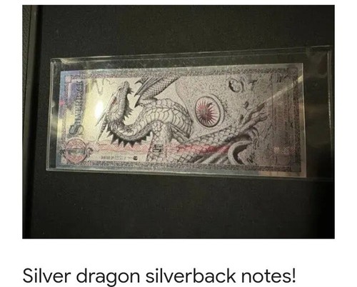 5 Silver Dragon Silverback Limited-Edition Silver Notes | eBay