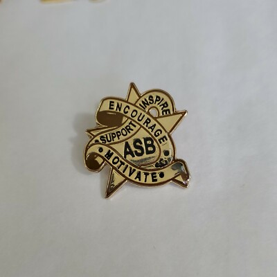 ASB Lapel Hat Jacket Pin Inspire Encourage Support Motivate | eBay
