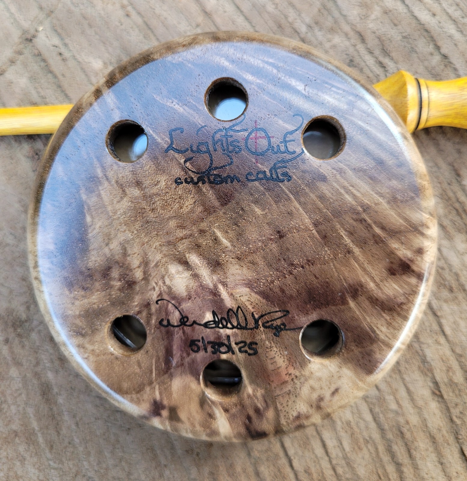 Lights Out - Figured Walnut Ceramic over Glass - Turkey Call | eBay