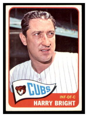 1965 Topps #584 Harry Bright Scan of the Card you'll receive Condition ...