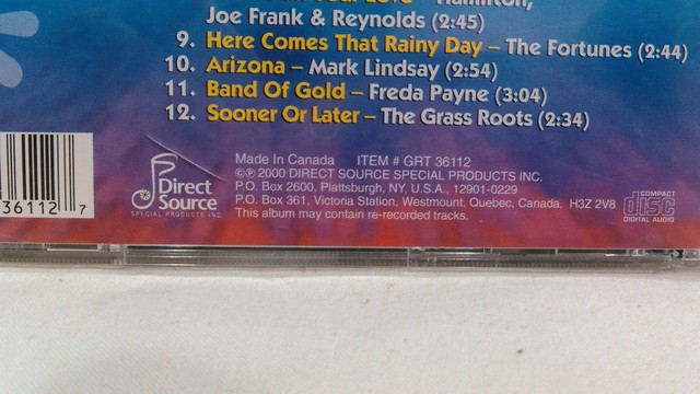 70s Generation 2000 Direct Source Special Products Various Artists ...