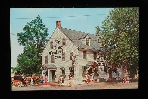 1960s Ye Olde Centerton Inn Folks in Costume Routes 540 and 553 ...
