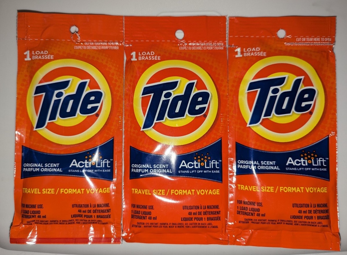 Tide detergent travel packets photos - Mitraveltips.com