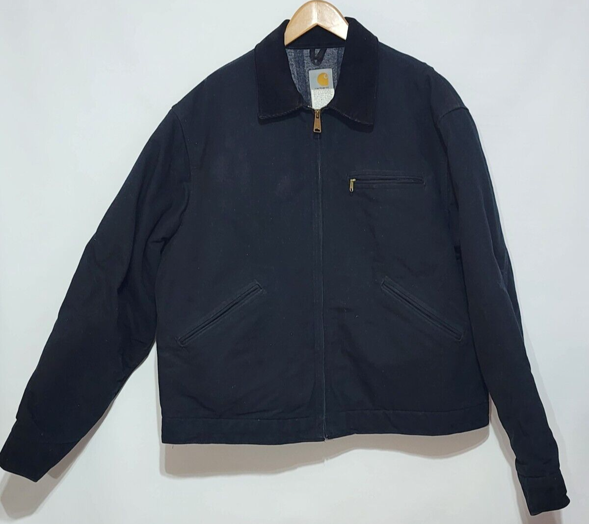 Vintage Carhartt Black Detroit Jacket ~ 46 Regular ~ J01 BLK Vintage Carhartt Black Detroit Jacket ~ 46 Regular ~ J01 BLK