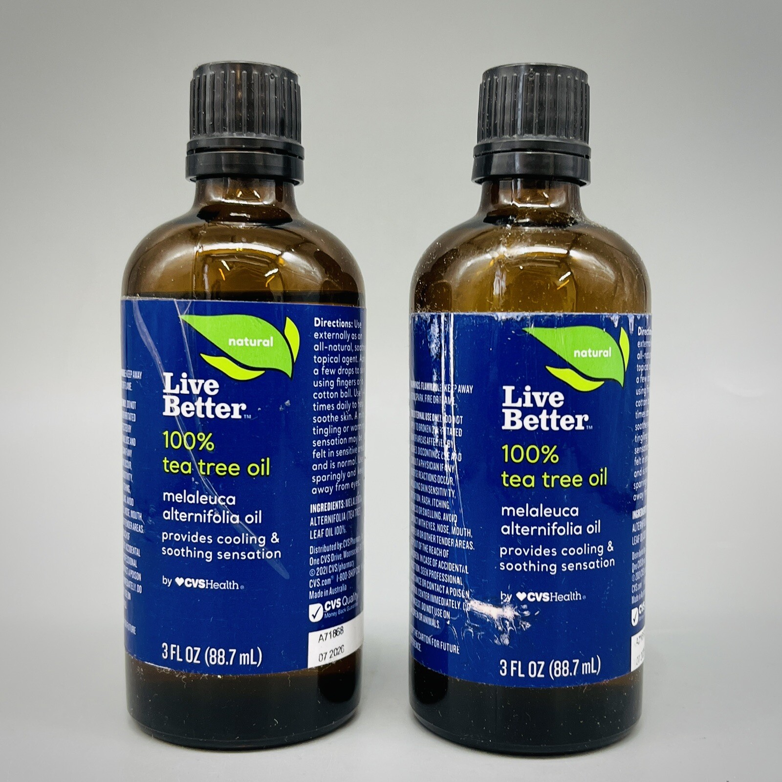 CVS Health Live Better Organic Tea Tree Oil 100 Pure 1.69 FL Oz for ...