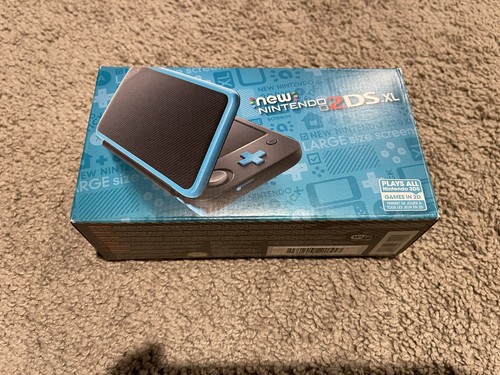 New Nintendo 2DS XL Black/Blue Handheld Console CIB w/ Charger + 128gb ...