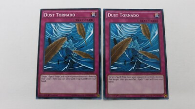 2x DUST TORNADO YS14-EN034 TRAP CARD 1ST EDITION COMMON YUGIOH NM ...