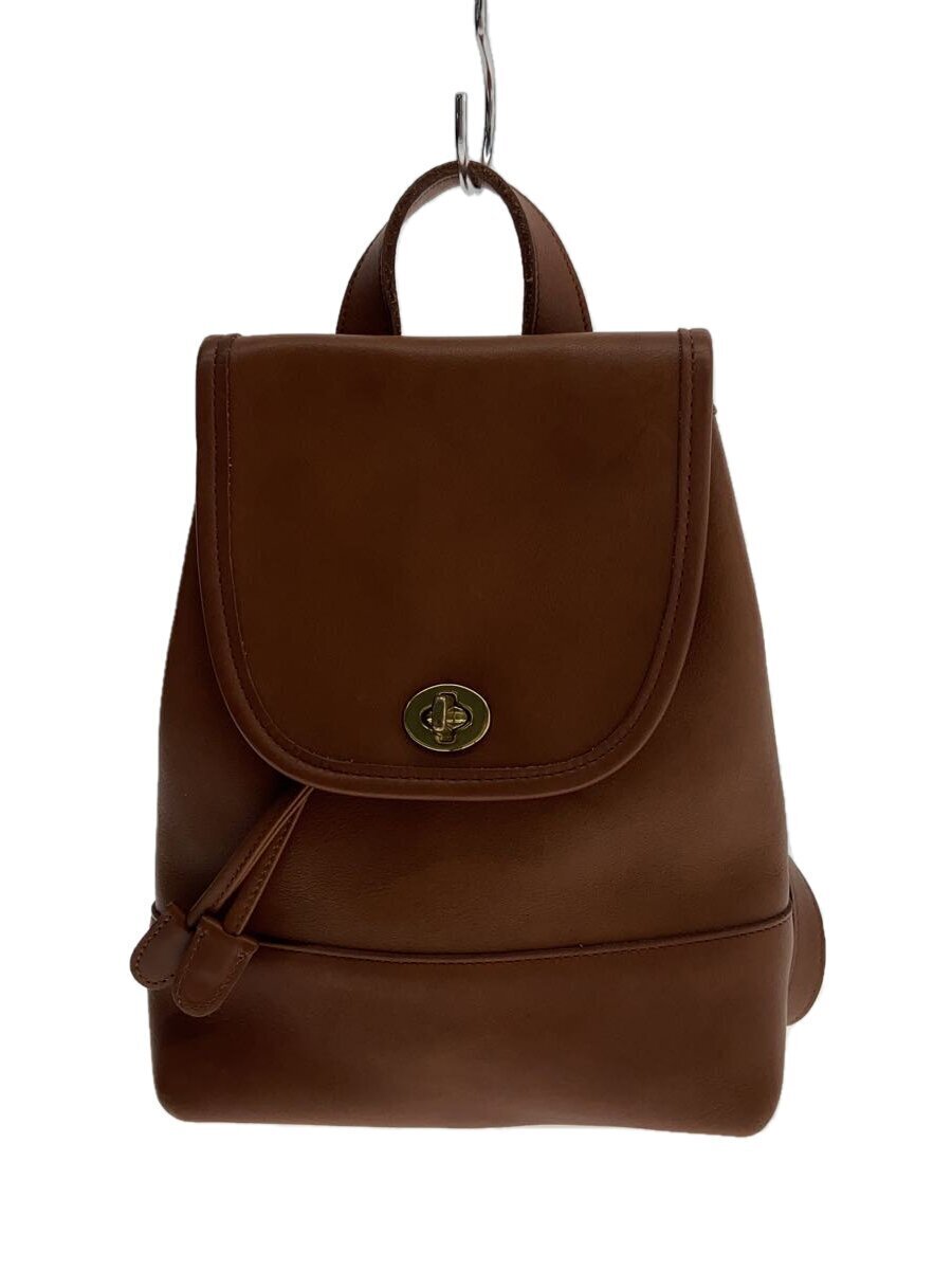COACH Old Coach Brown Leather Backpack - Gem