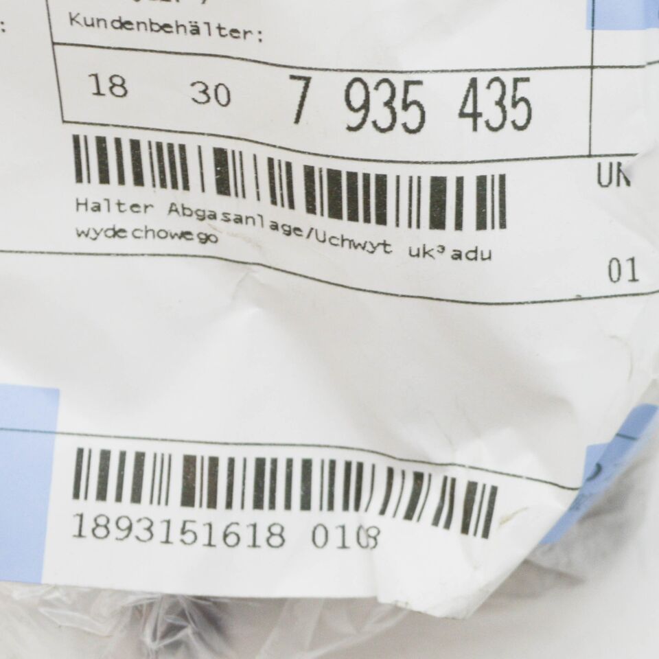 BMW X5 G05 Auspuffanlage Aufhänger Halterung 18307935435 7935435 2018 ...