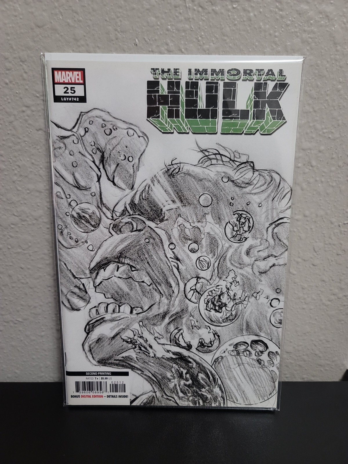 The Immortal Hulk #25 Sketch Cover Marvel Comics Second 2nd Printing ...