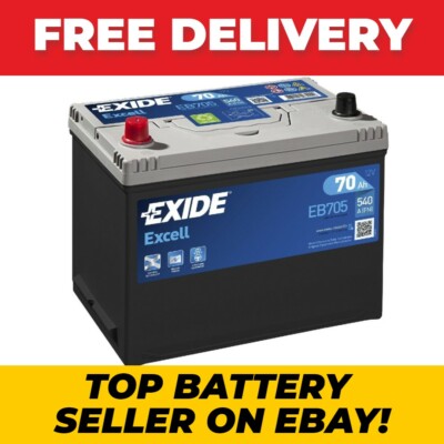 EXIDE EB705 031 / 069 / 072 Car Van SUV 4X4 HEAVY DUTY Battery 12V 70AH ...