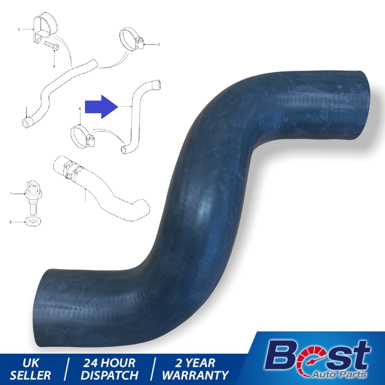 INTERCOOLER TURBO HOSE PIPE FOR LAND ROVER FREELANDER 1 TD4 2.0 ...